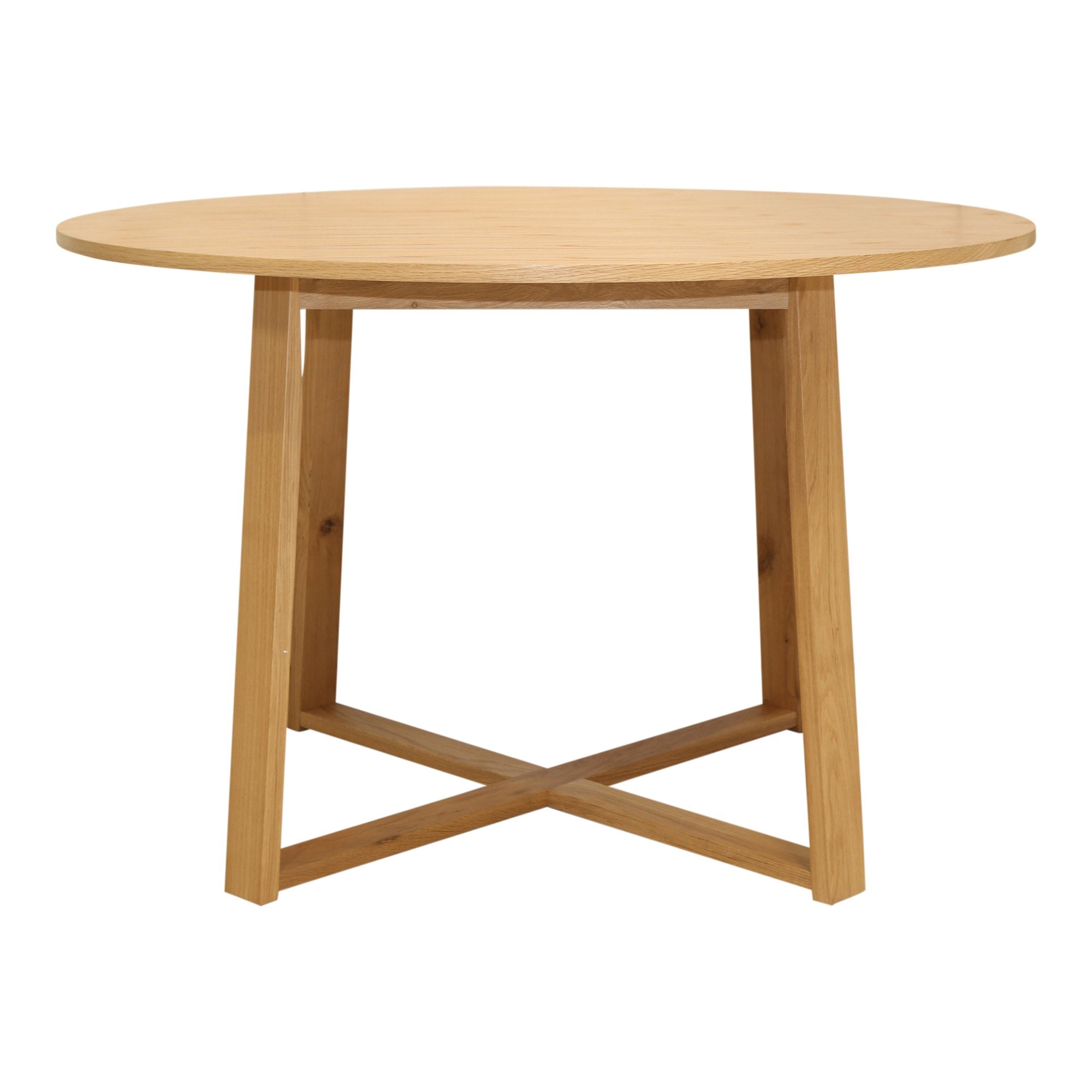 Buy Oslo Oak 1.2M Round Dining Table Lacquered - MyDeal Australia