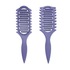 Buy 2 Pack Purple Hollow Comb Bounce Curl Define Styling Brush Scalp ...