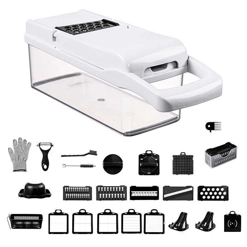 Buy 26 in 1 Multifunction Vegetable Chopper Spiralizer Mandoline Slicer ...