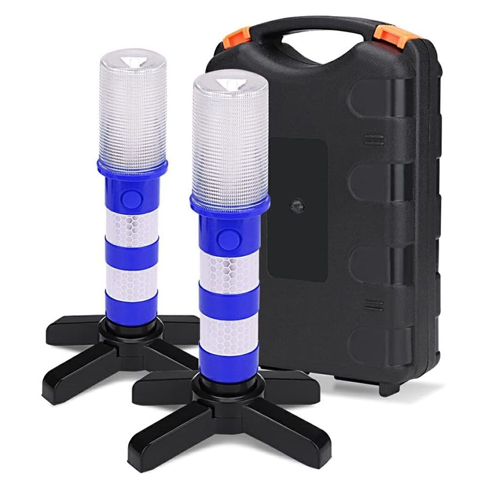 Buy 2Pcs Emergency Roadside Flares Kit, LED Safety Strobe Road Flares ...