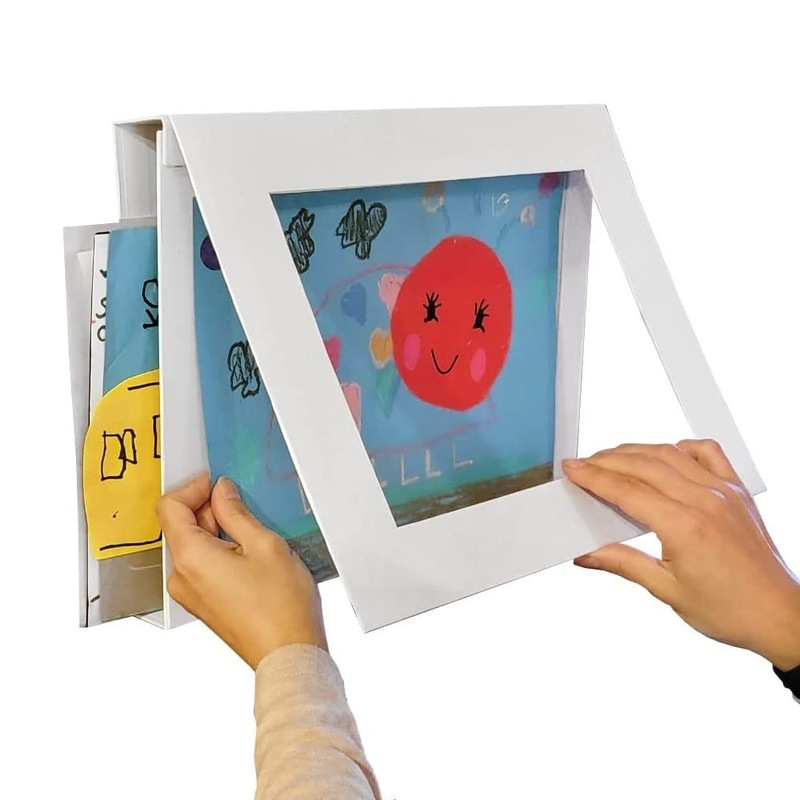 Buy 3 in 1 Kids Art Frame Display Store File Front Opening Artwork ...