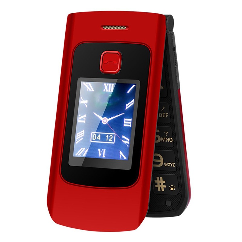 Buy 4G Unlocked Flip Phone Dual Screen SOS Function Loud Sound E Book ...