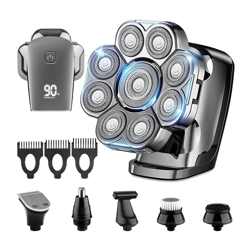 Buy 9D Electric Head Shaver for Bald Men, Waterproof Wet and Dry ...