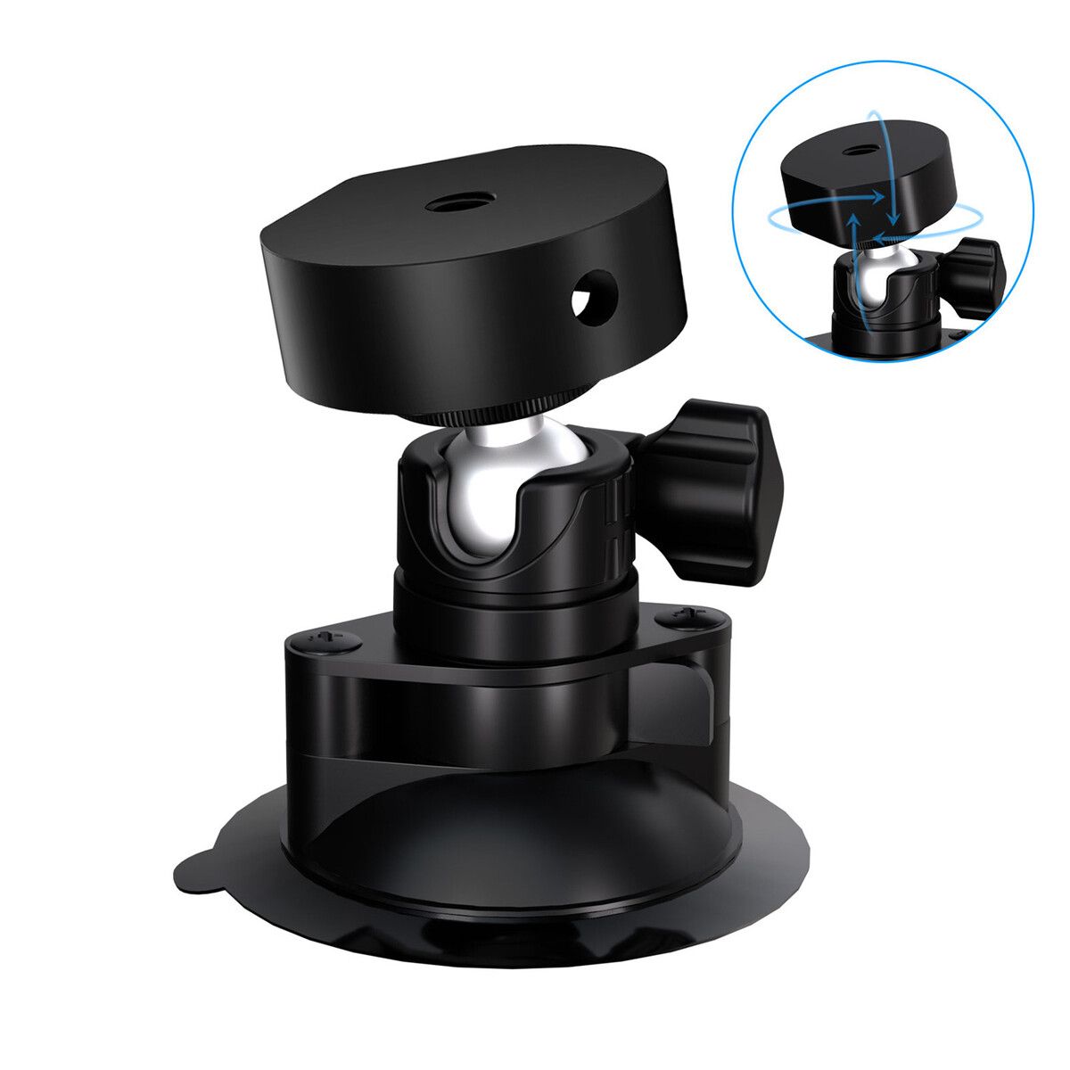 Buy Car Mount Suction Cup Holder with Rotating Mini Adapter Connecting ...