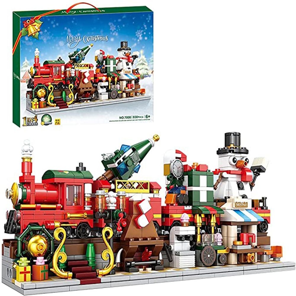 Buy Christmas-themed Street View Children's Building Blocks With Small ...