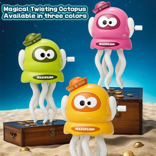 Buy Dancing Octopus Toy, Crawling Jellyfish Tummy Time Toy, Magic ...