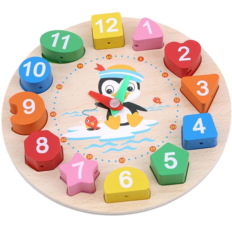 Buy Early Learning Centre Wooden Teaching Clock, Pre-School Educational Toys - MyDeal