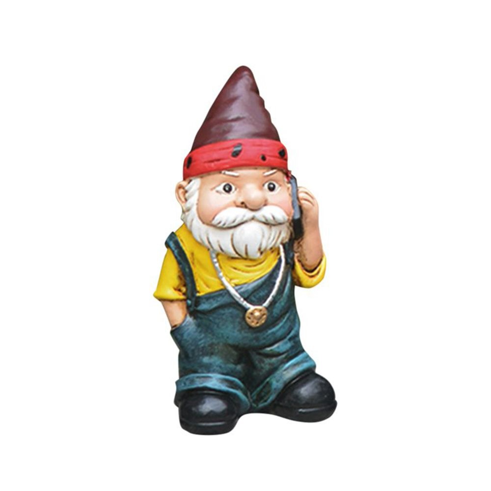 Buy Gnome Ornament Garden Art White Beard Old Man Dwarf Statue - MyDeal ...