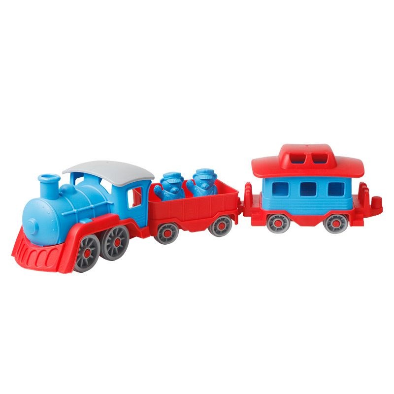 Buy Green Toys Train, Blue CB - 6 Piece Pretend Play Kids Toy Vehicle ...