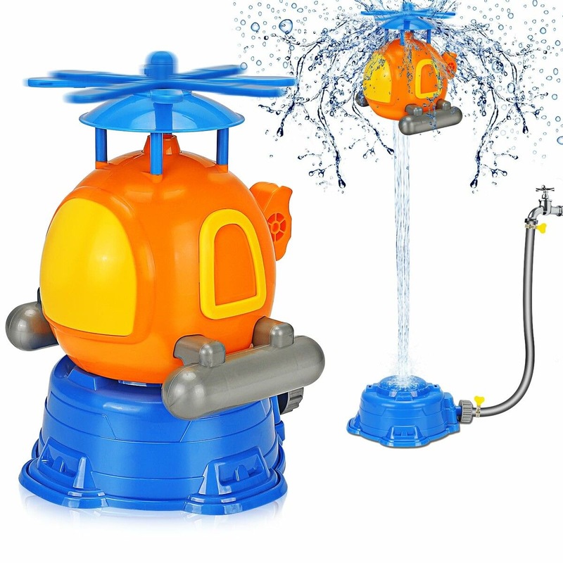 Buy Kids Water Spray Sprinklers Helicopter Set Outdoor Summer Toys ...