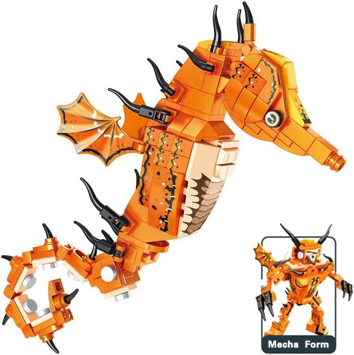 Buy Ocean Animal Building Blocks, Deep Sea Creatures Building Toy Set ...