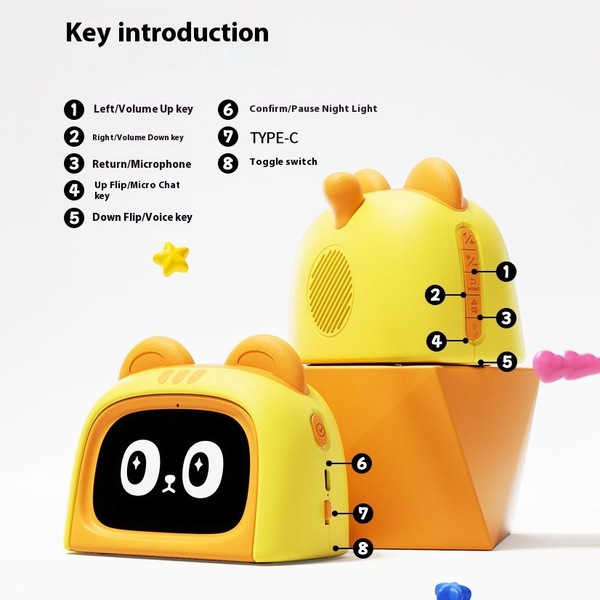 Buy Pink Smart Alarm Clock with AI Dialogue Function Ideal For ...