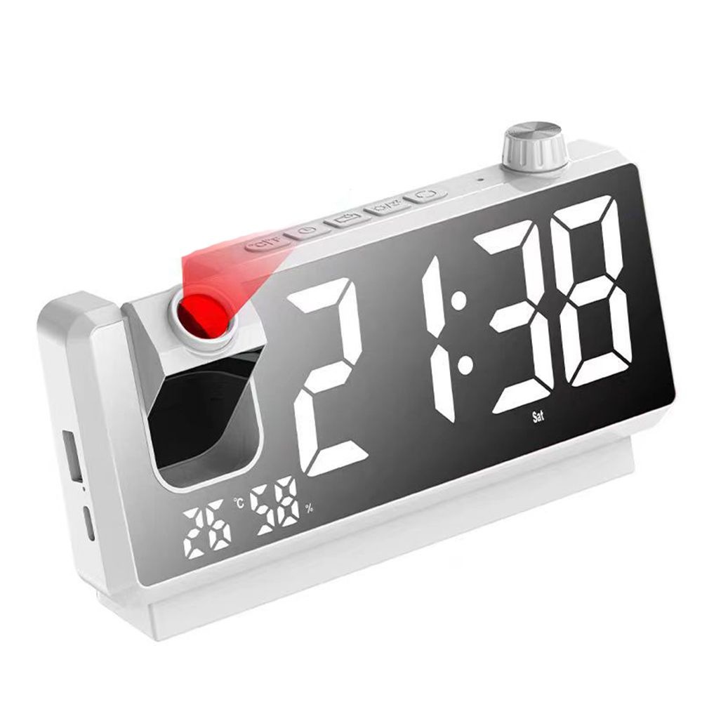 Buy Projection Alarm Clock for Bedroom, Digital Clock with 180 Degree ...