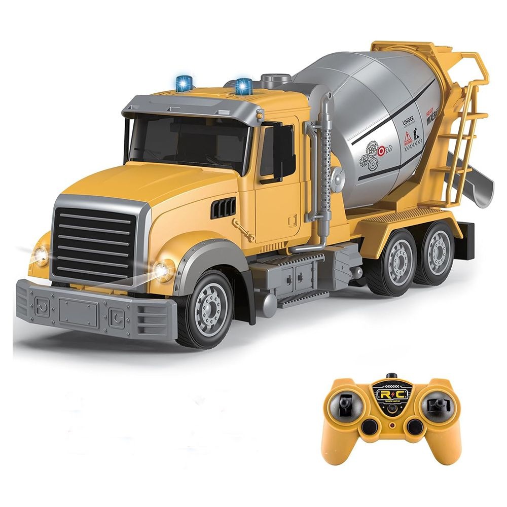 Buy RC Truck Cement Mixer Remote Control Construction Toys 6 Channel ...