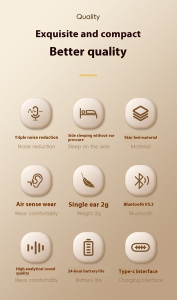 Buy Sleeping Sleep Earbuds Earpods Side Sleepers Wireless Tiny Earbuds ...