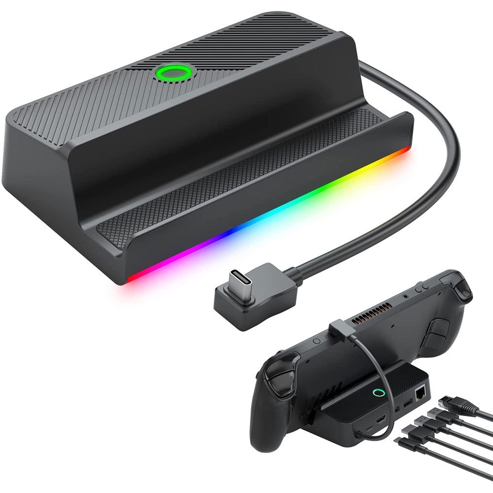 Buy Steam Dock with LED Light, 5-in-1 Steam Dock with Gigabit Ethernet ...