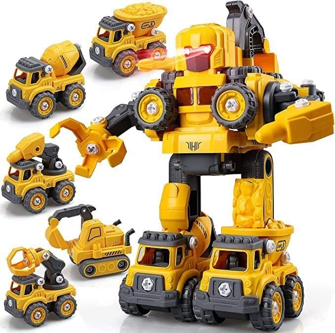Buy Transform The Toy Into A Robot With 5 Vehicles, Assemble And ...