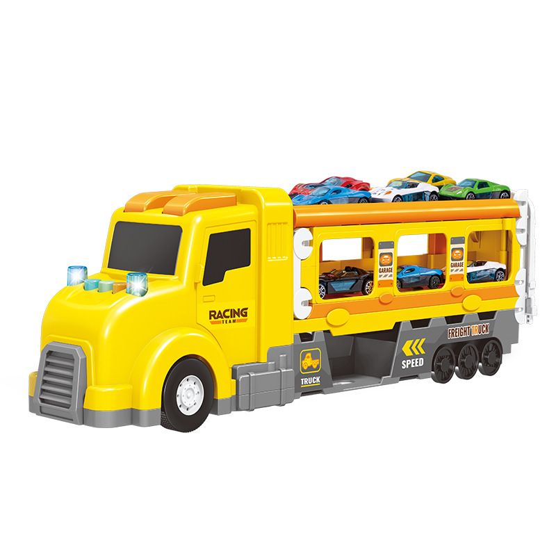 Buy Transporter Truck with Eject Race Track, Car Transporter Truck with ...