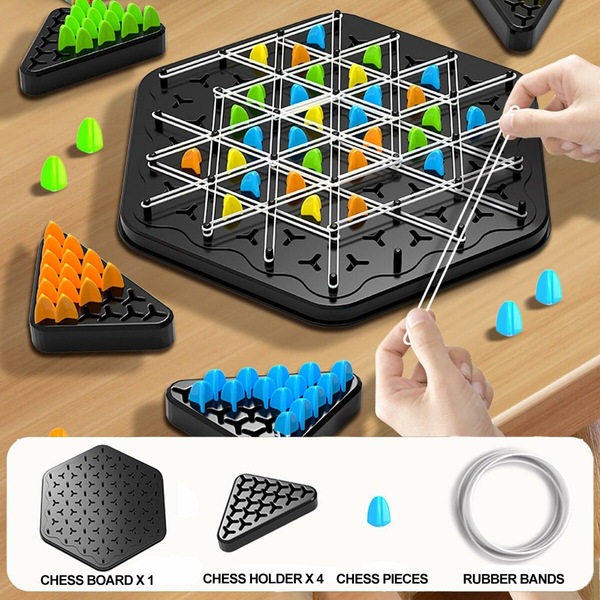 Buy Triggle Game, Chain Triangle Chess Game,Triggle Rubber Band Game ...