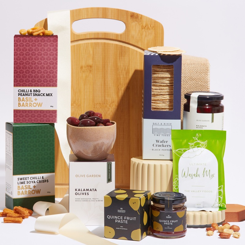Buy Hampers With Bite - [Home Goods] Gourmet Cheeseboard Hamper - MyDeal