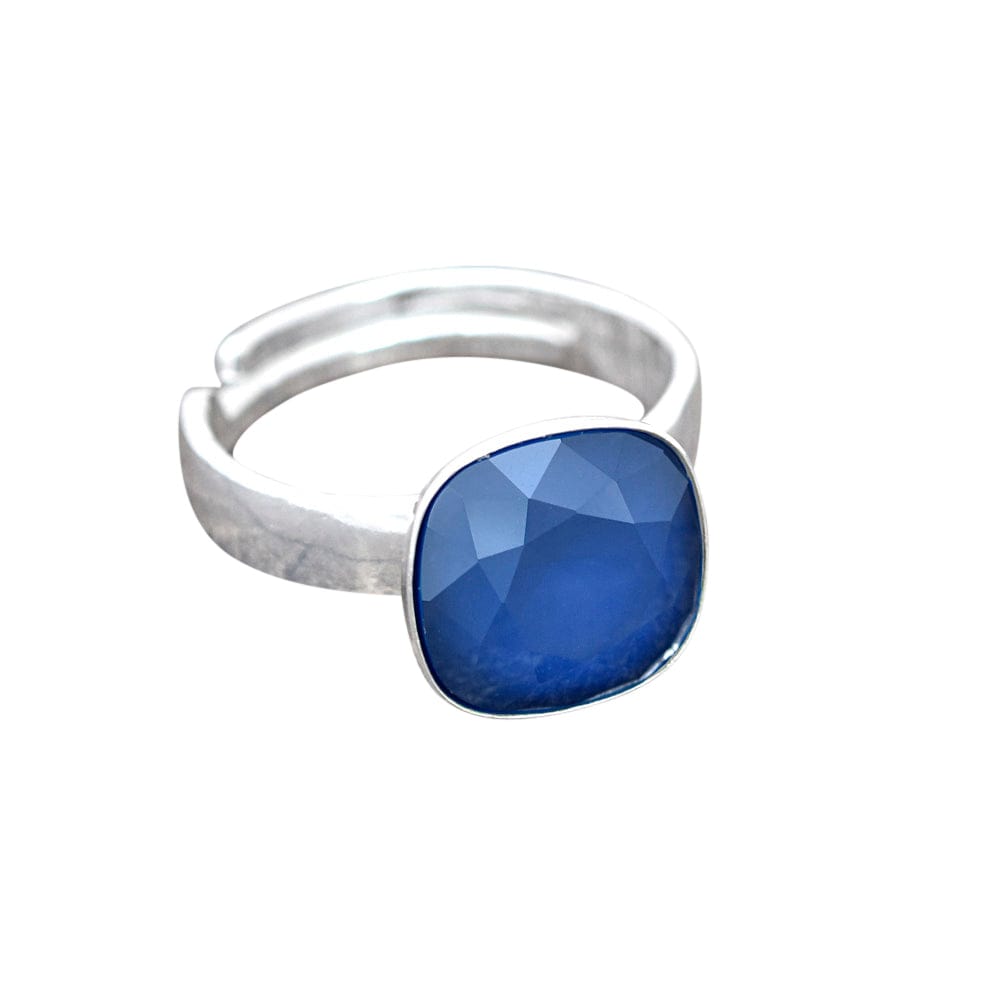 Buy Silver Royal Blue Stone ring - MyDeal Australia