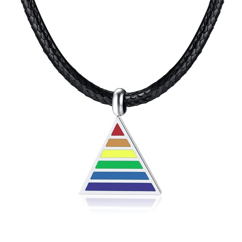 Buy Stainless Steel LGBT Rainbow Necklace - MyDeal Australia