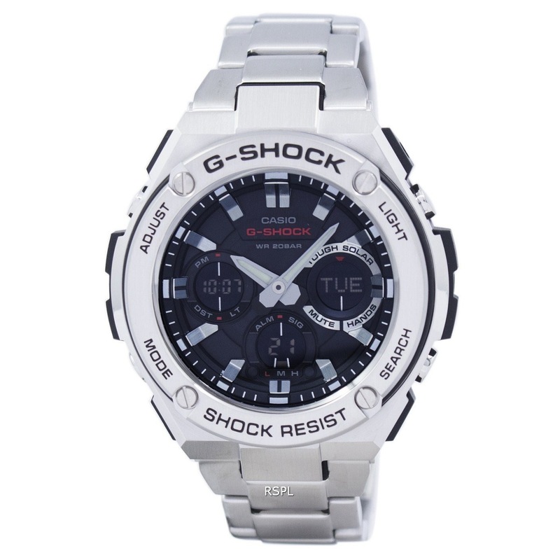 Buy Casio G-SHOCK G-STEEL Analog-Digital World Time Alarm GST-S110D-1A Mens Watch - MyDeal