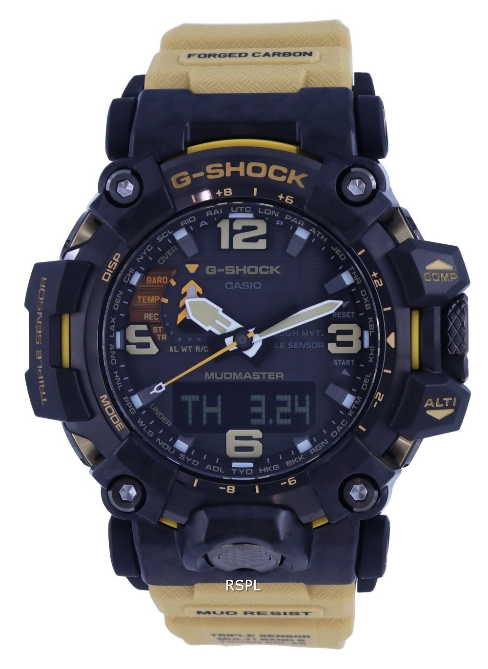 Buy Casio G-SHOCK MUDMASTER Alarm Timer Tough Solar GWG-2000-1A5 200M ...
