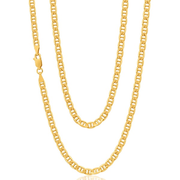 Buy 9ct Elegant Yellow Solid Gold Anchor 60cm Chain - MyDeal Australia