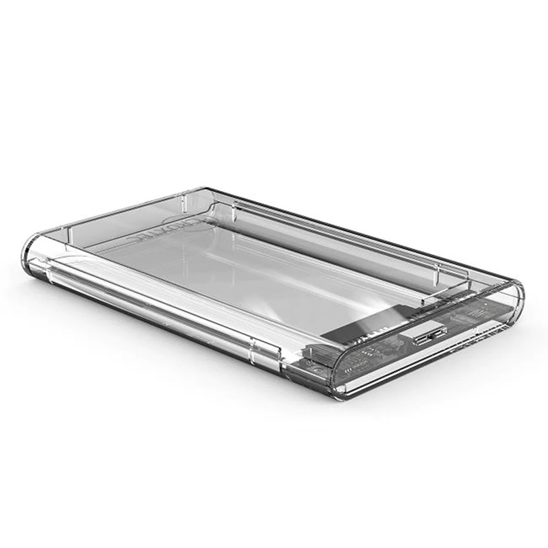 Buy Cruxtec 2.5in SATA to USB 3.1 Type C Hard Drive Enclosure - Clear ...