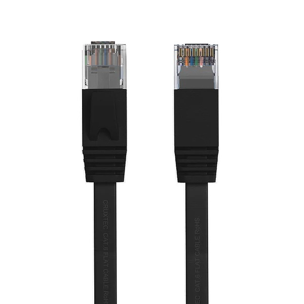 Buy Cruxtec CAT6 UTP Flat Ethernet Cable 3m - Black (FC6-030-BK ...