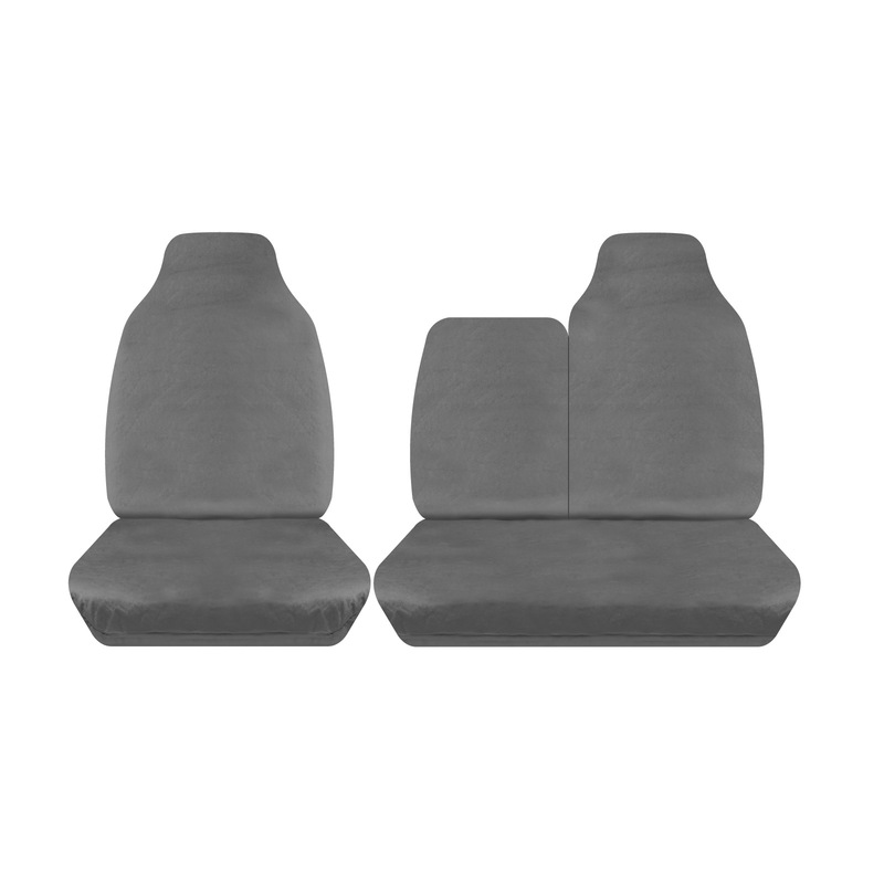 Buy Sperling Custom Grey Front Canvas Truck Seat Covers Compatible with ...