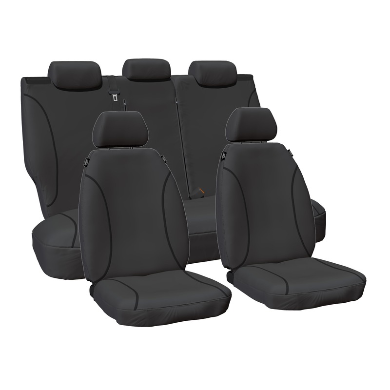 Buy Sperling Custom Grey Front & Rear Canvas Seat Covers Compatible ...