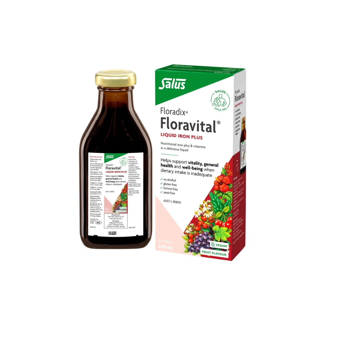 Buy Floradix (by Salus) Liquid Iron Plus Oral Liquid 250ml - MyDeal ...