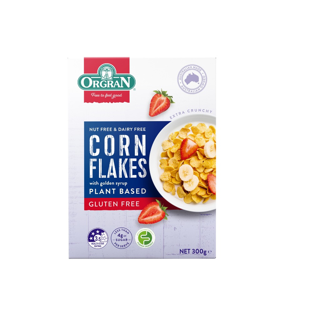 Buy Orgran Gluten Free Cereal Corn Flakes 300g - MyDeal Australia