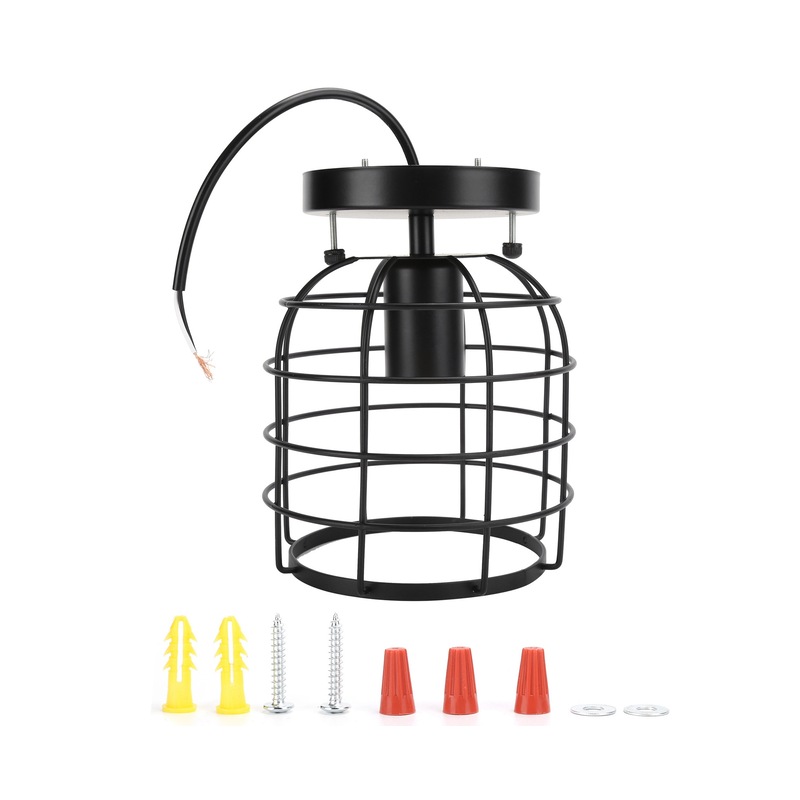 Buy Industrial Vintage Wrought Iron Ceiling Light for Hallway Stairway ...