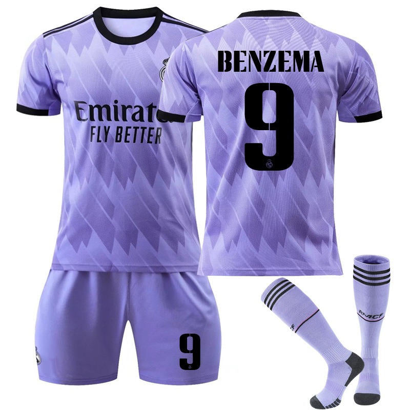 Buy Beakey BENZEMA #9 Real Madrid Club Away Jersey 2022/23 Soccer ...