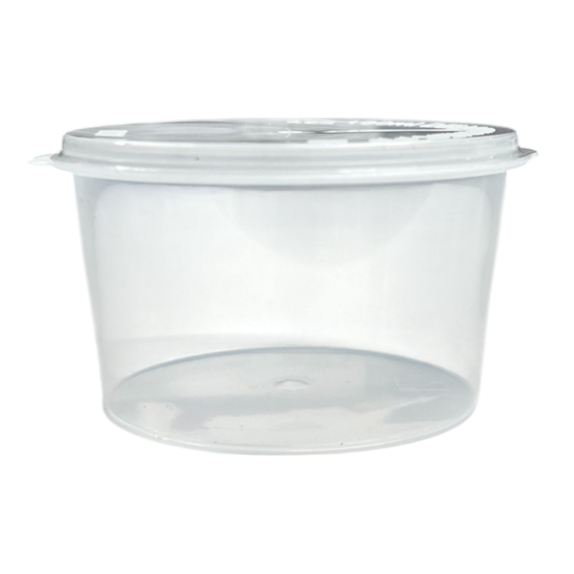 Buy 100 X 150Ml Clear Plastic Sauce Containers With Lids Takeaway ...