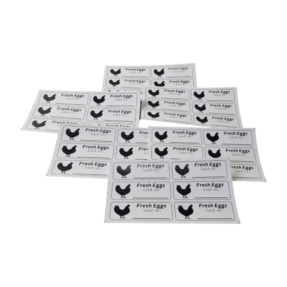 Buy 1200 Pieces X Egg Carton Label Adhesive Stickers For Chicken Eggs ...
