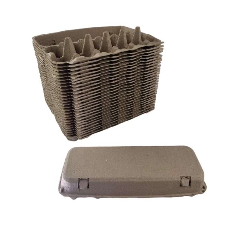 Buy 25 X Brown Full Dozen Carton 12-Egg Recyclable Egg Cartons - Square ...