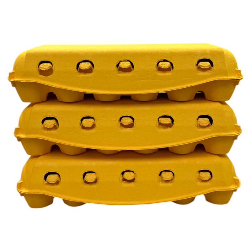 Buy 284 X Happy Yellow Full Dozen Carton 12-Egg Recyclable Egg Cartons ...