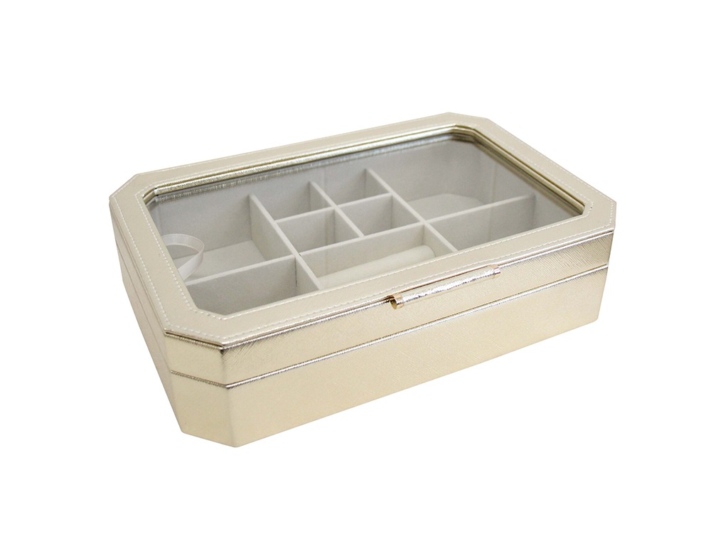 Buy Large Champagne Elegant Jewellery box - MyDeal Australia