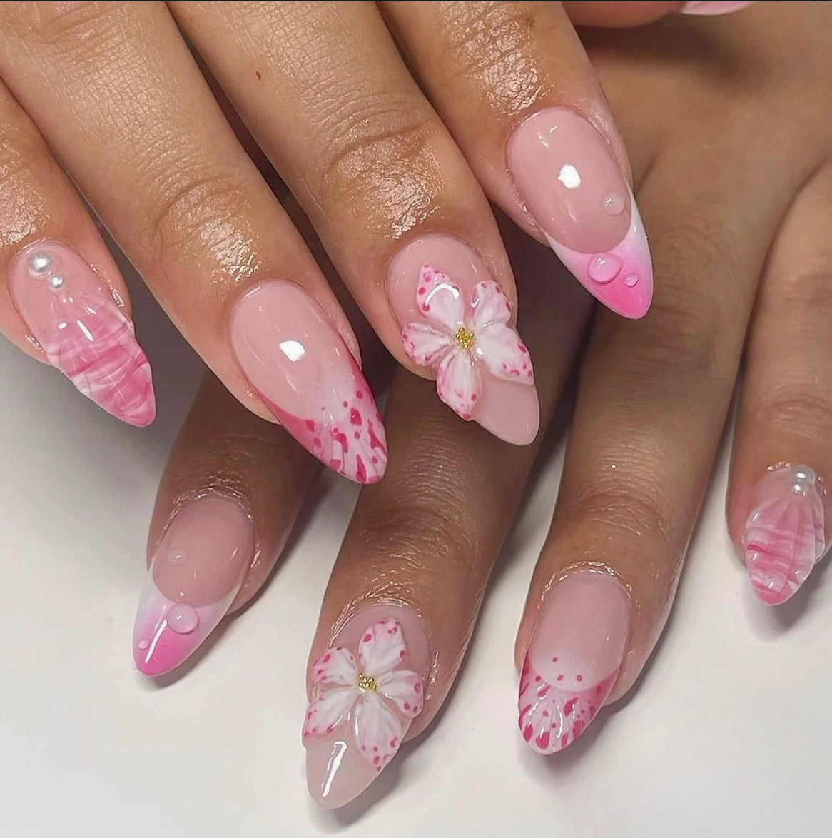 Flower 3d nail art store