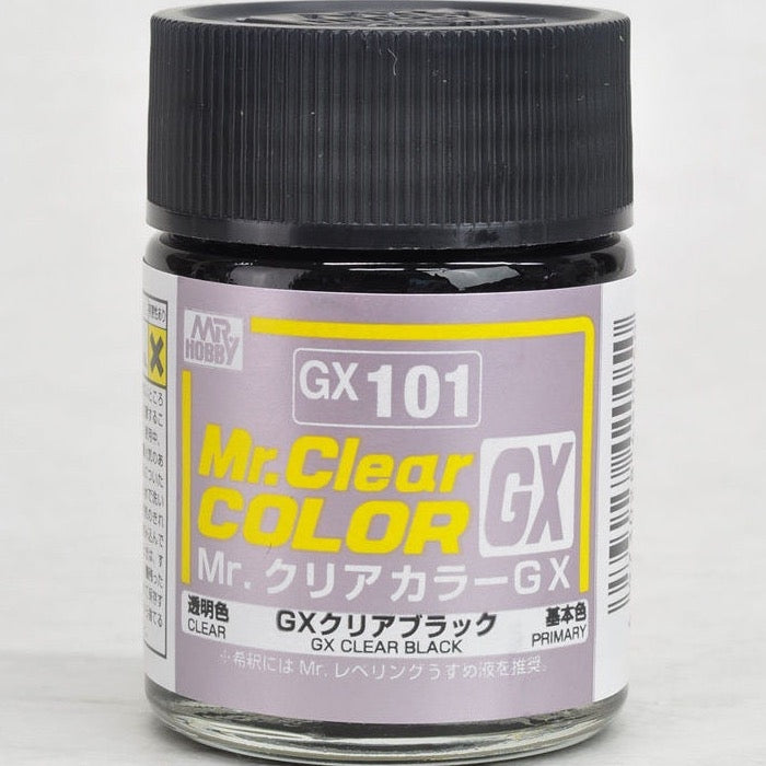 Buy Mr Hobby (Gunze) GX101 Mr Clear Color GX Clear Black Lacquer Paint ...