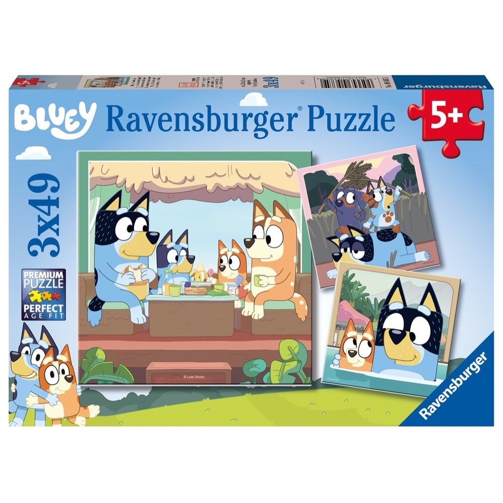 Buy Ravensburger 05685-9 Bluey 3x49pc Jigsaw Puzzle - MyDeal Australia