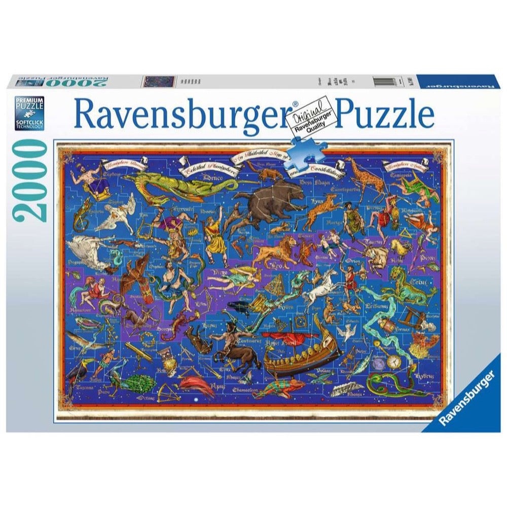 Buy Ravensburger 17440-9 Constellations Map 2000pc Jigsaw Puzzle ...