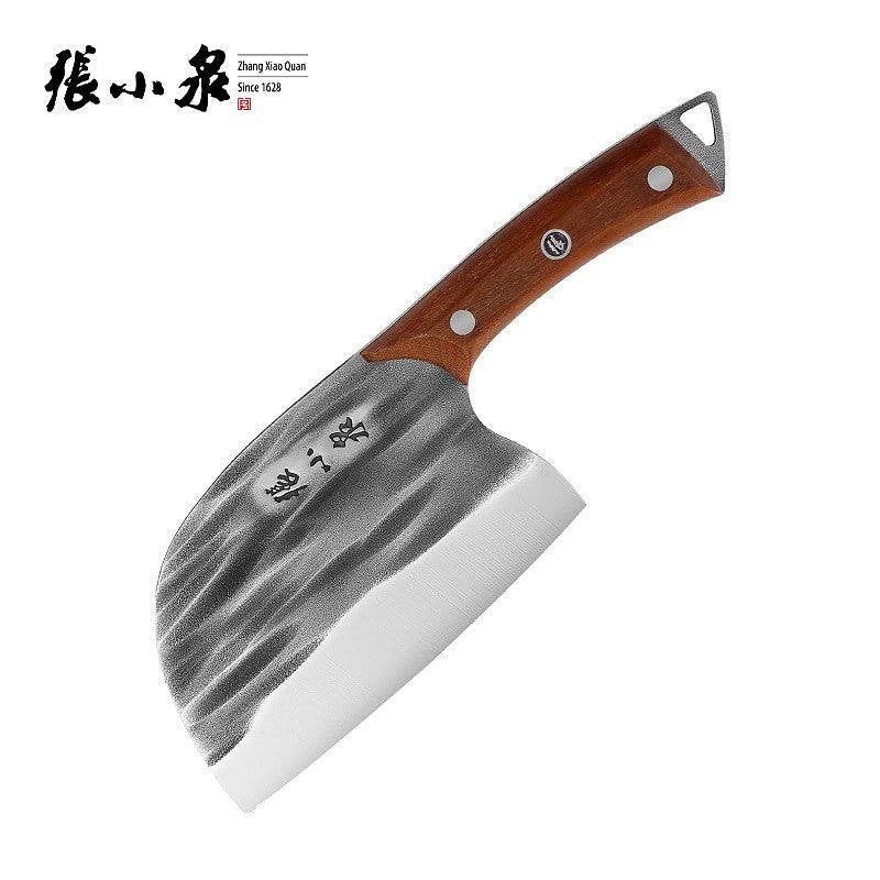 Buy Traditional Forged Hammer Pattern Series Round-Tip Cleaver Chopping ...