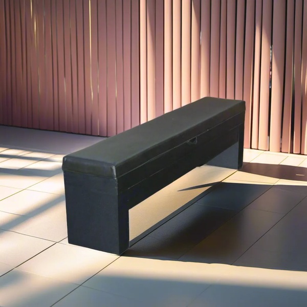 Buy TOPONE Storage Leather Bench for Game Tables Durable Steel Frame ...