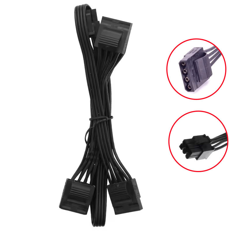 Buy Genuine Thermaltake 6-Pin PCIe to 3x 4-Pin Molex Cable for Smart ...