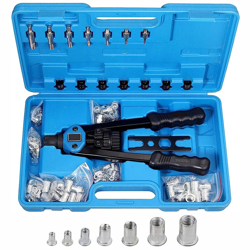 Buy Heavy Duty Nutsert Gun Tool M3-12 Rivet Riveter Nutsert Kit Rivnut - MyDeal